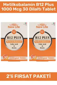 New Life B12 Plus Methylcobalamin 30 Tablet 2 Adet | Markafarma