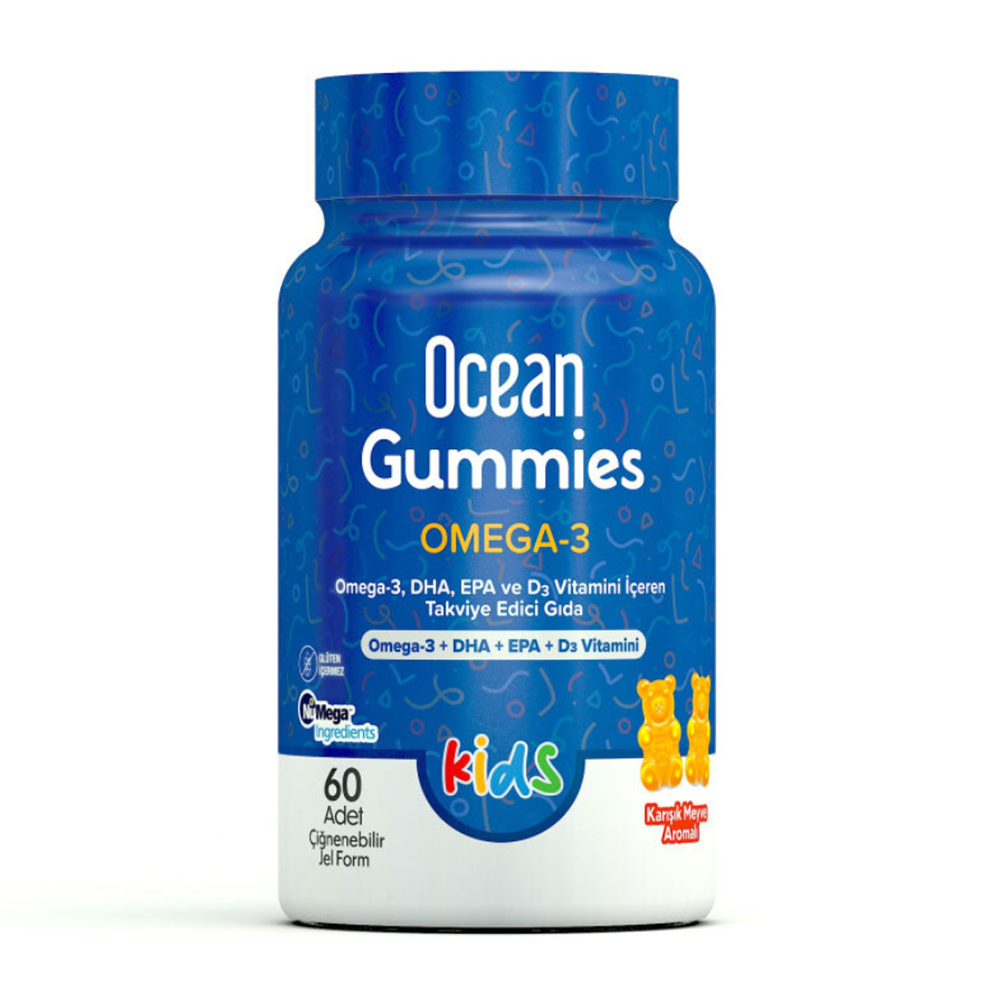 Ocean Gummies Omega 3 60 Adet Çiğnenebilir Jel Form | Markafarma